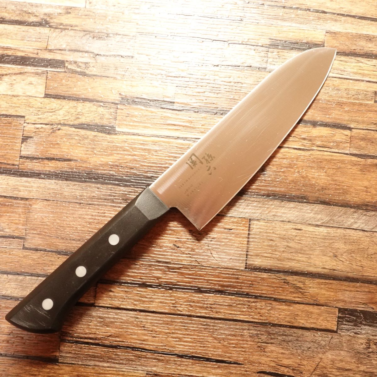 Sekimagoroku Santoku Knife, Sharpened, Wakatake Series, All-Purpose Kn ...